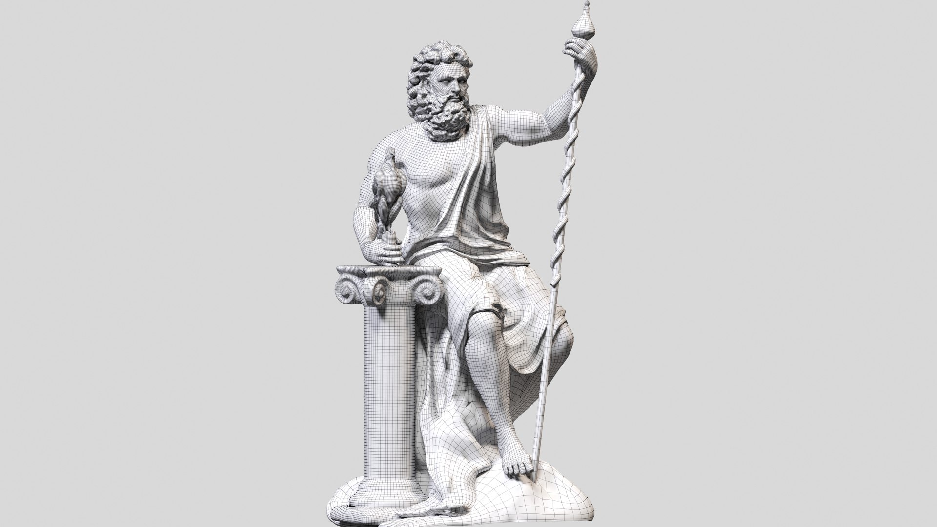 3D Zeus Sculpture 3d Model - TurboSquid 1781271