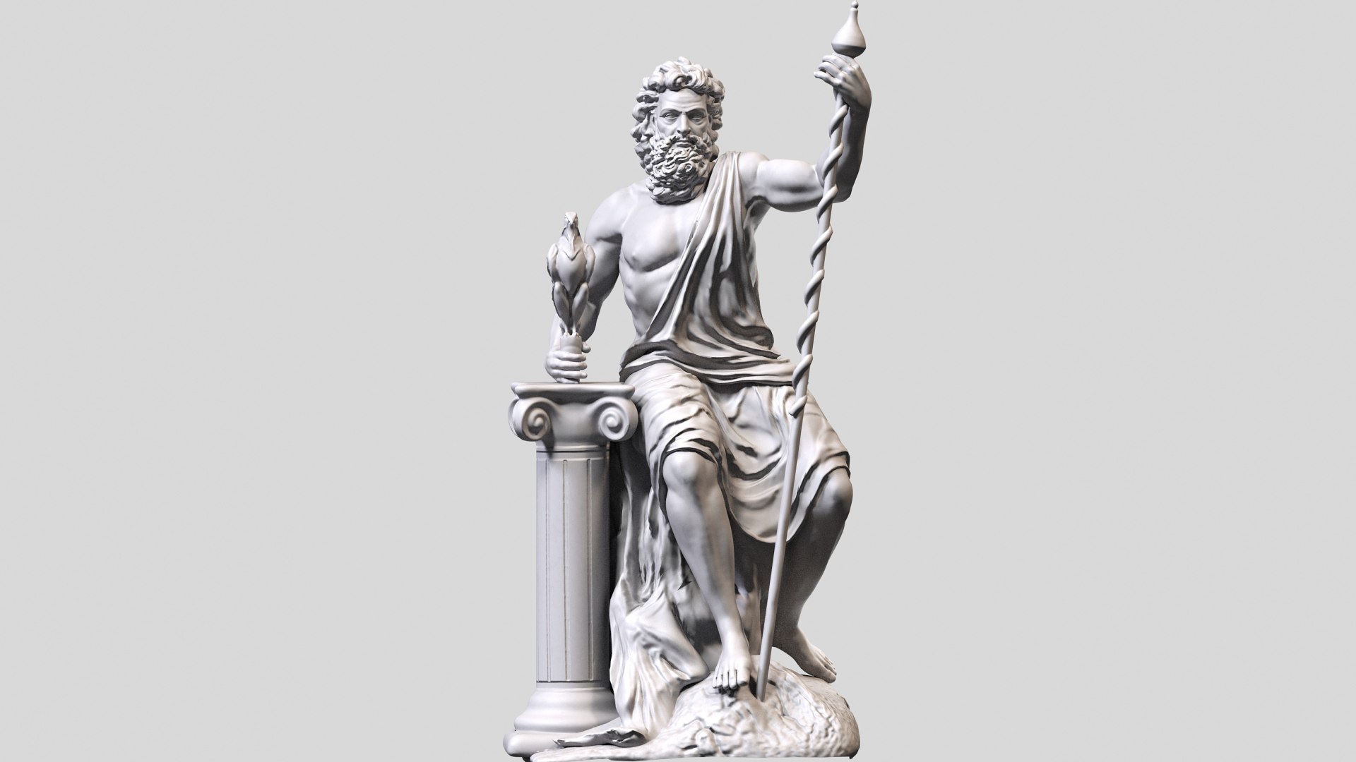 3D Zeus Sculpture 3d Model - TurboSquid 1781271