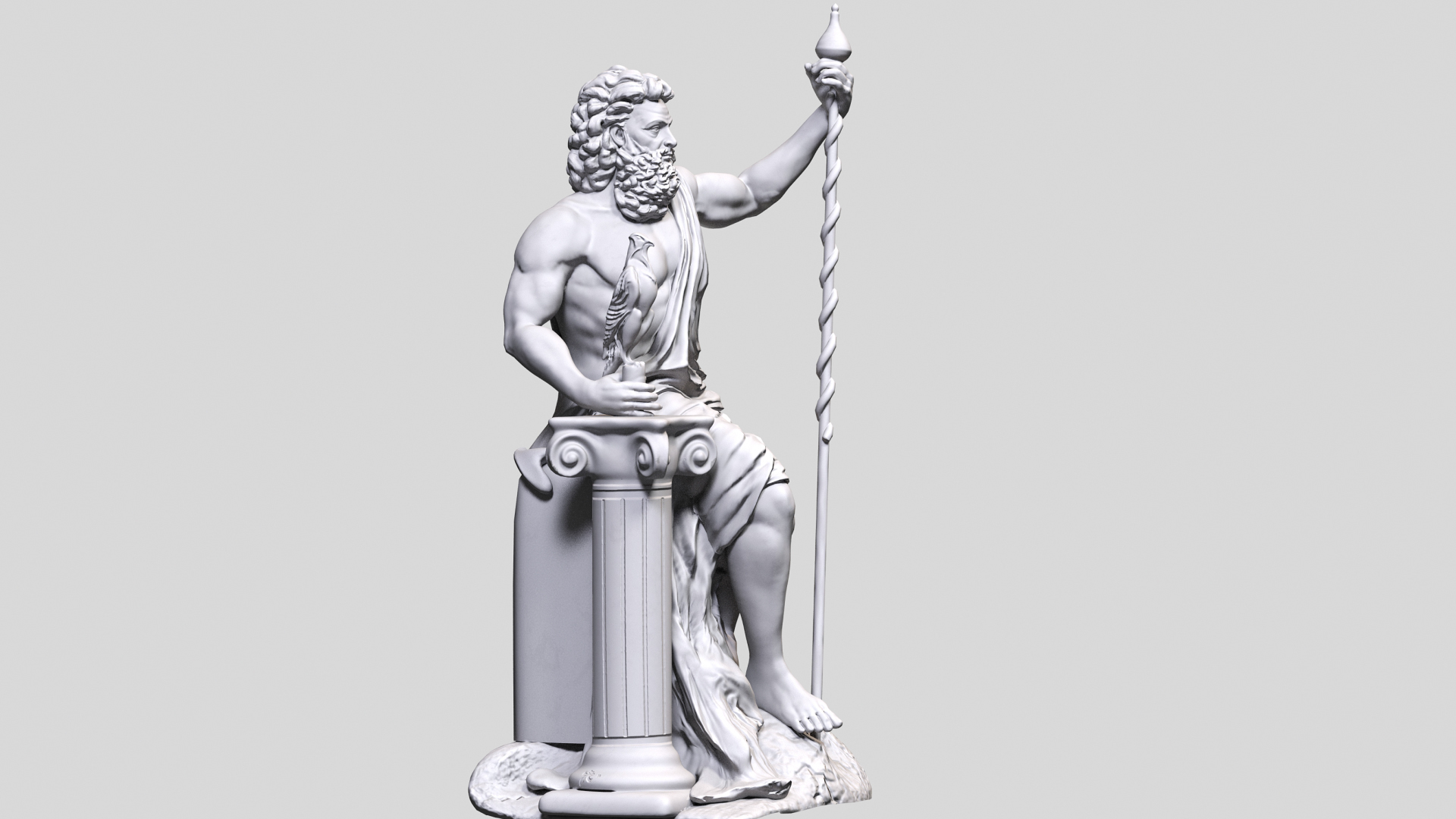 3D Zeus Sculpture 3d Model - TurboSquid 1781271