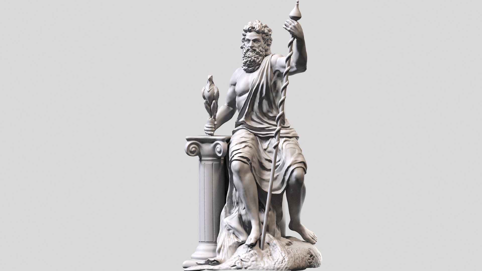 3D Zeus Sculpture 3d Model - TurboSquid 1781271
