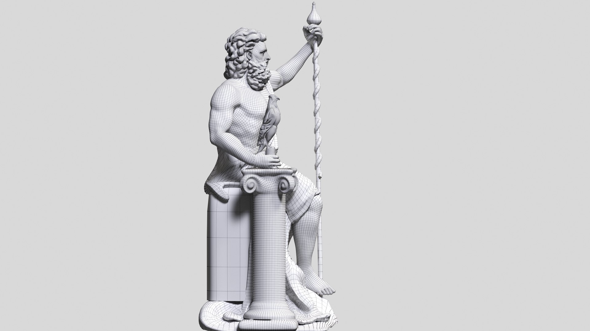 3D Zeus Sculpture 3d Model - TurboSquid 1781271