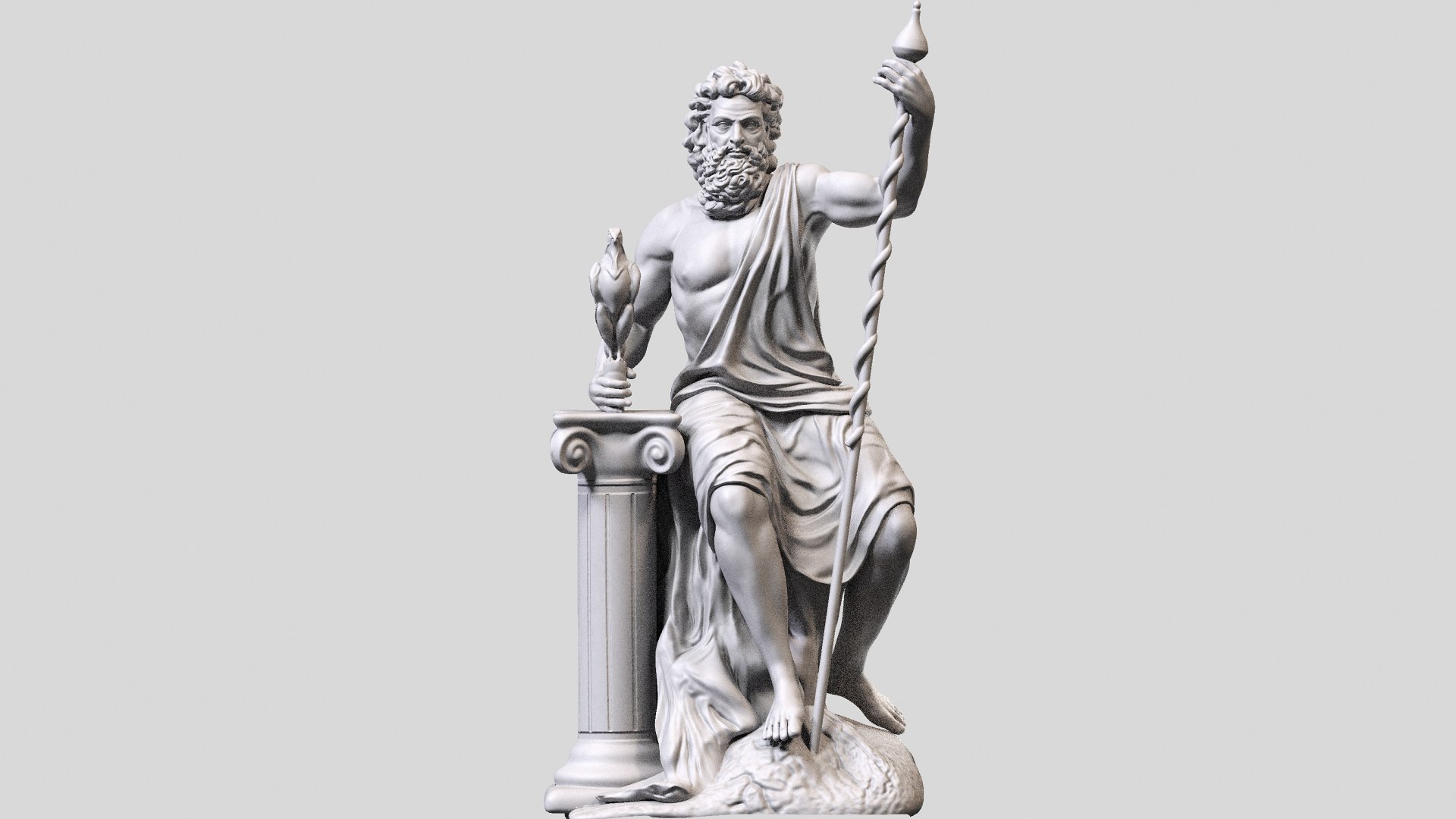 3D Zeus Sculpture 3d Model - TurboSquid 1781271