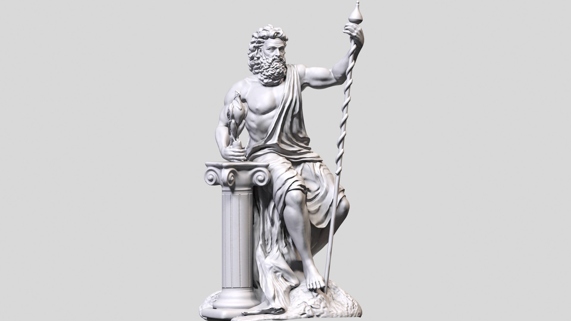3D Zeus Sculpture 3d Model - TurboSquid 1781271
