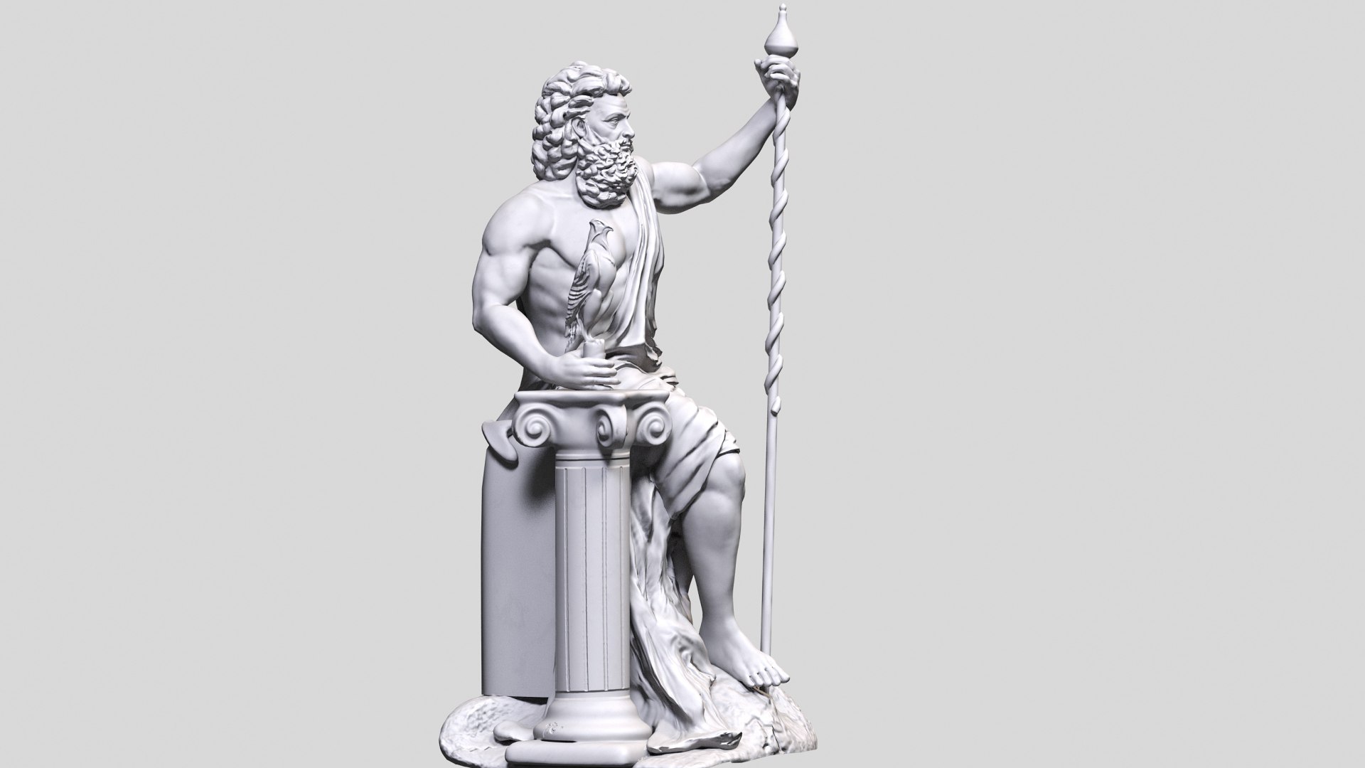 3D Zeus Sculpture 3d Model - TurboSquid 1781271