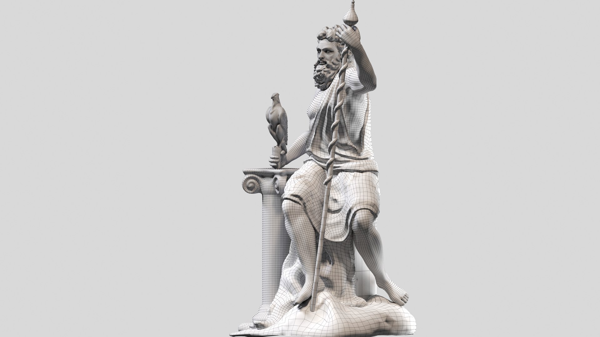 3D Zeus Sculpture 3d Model - TurboSquid 1781271