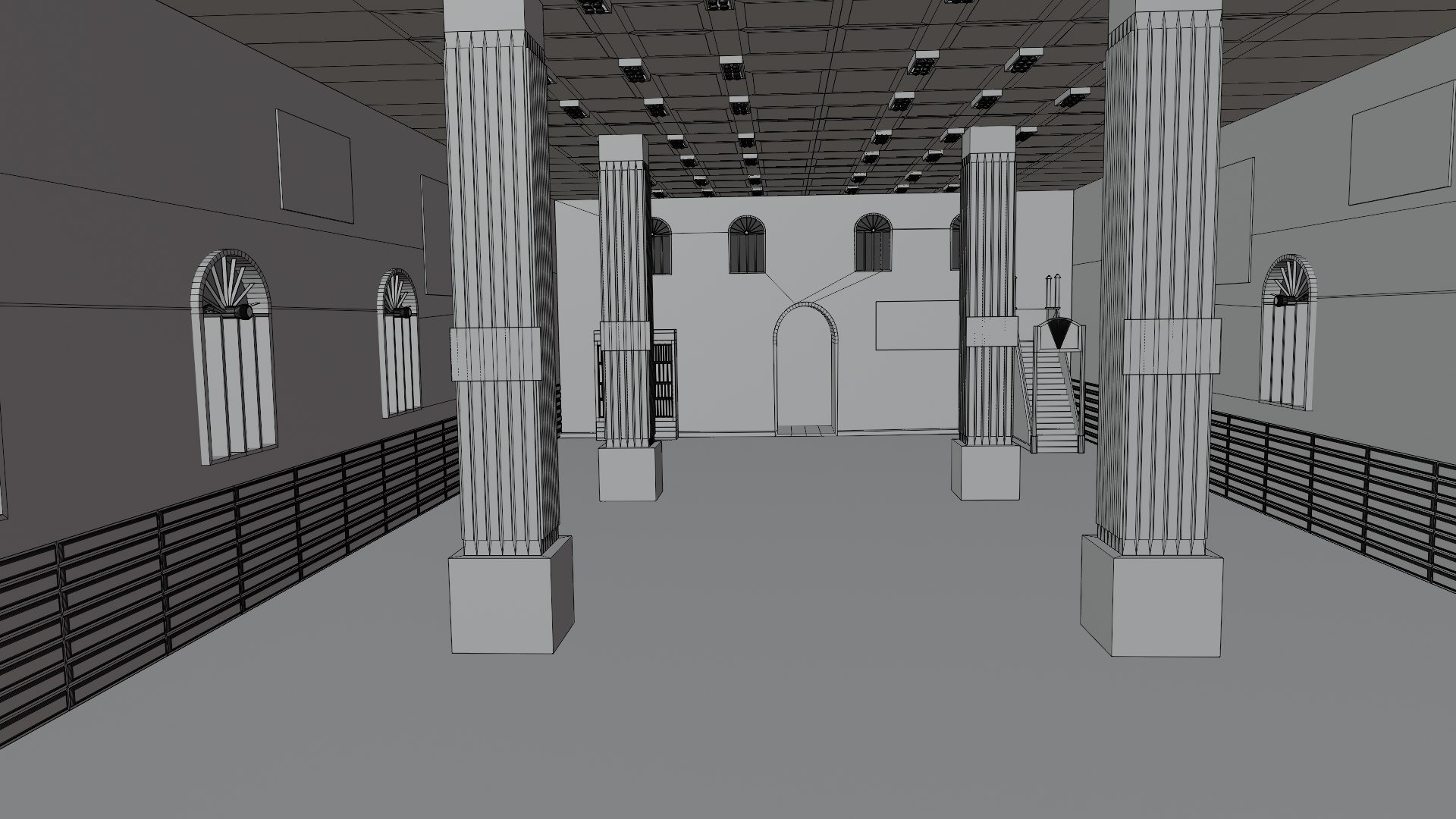 Mosque Interior 3D model - TurboSquid 2178922