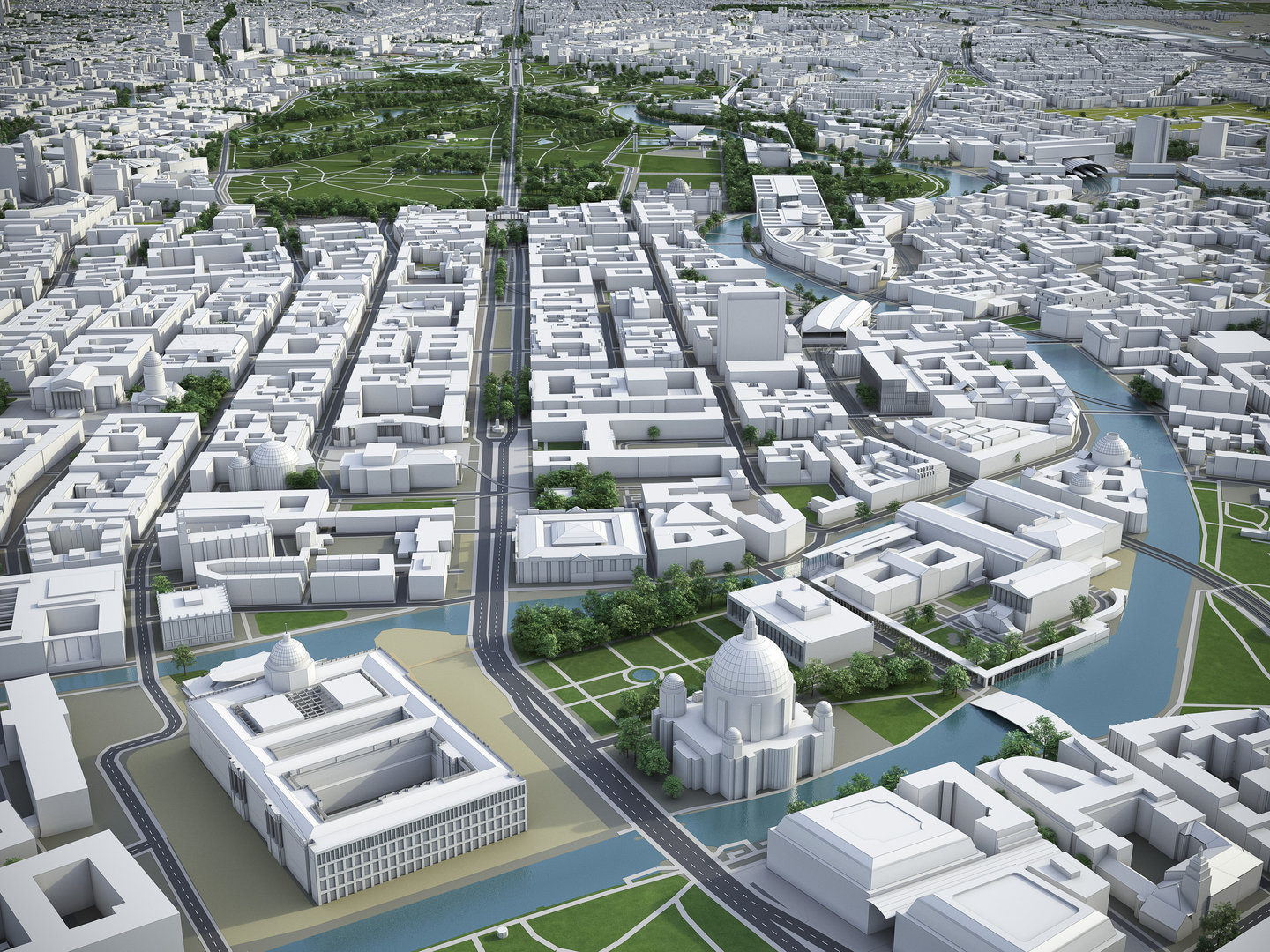 Berlin city area 3D model - TurboSquid 1334270