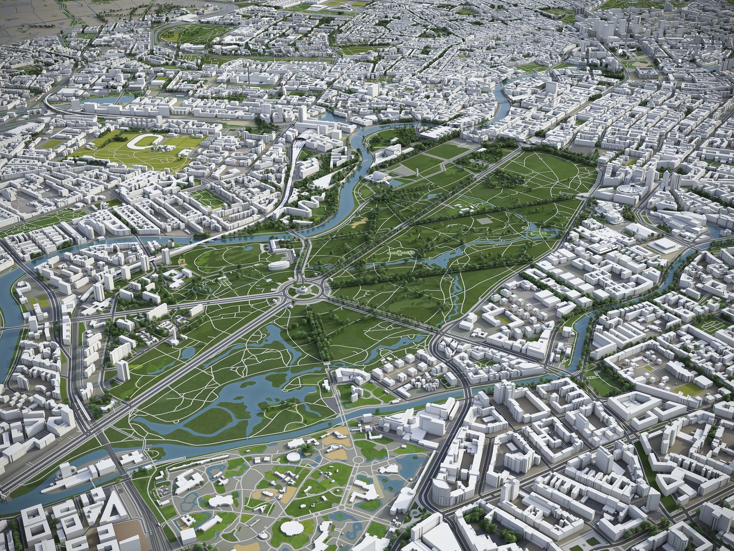 Berlin City Area 3D Model - TurboSquid 1334270