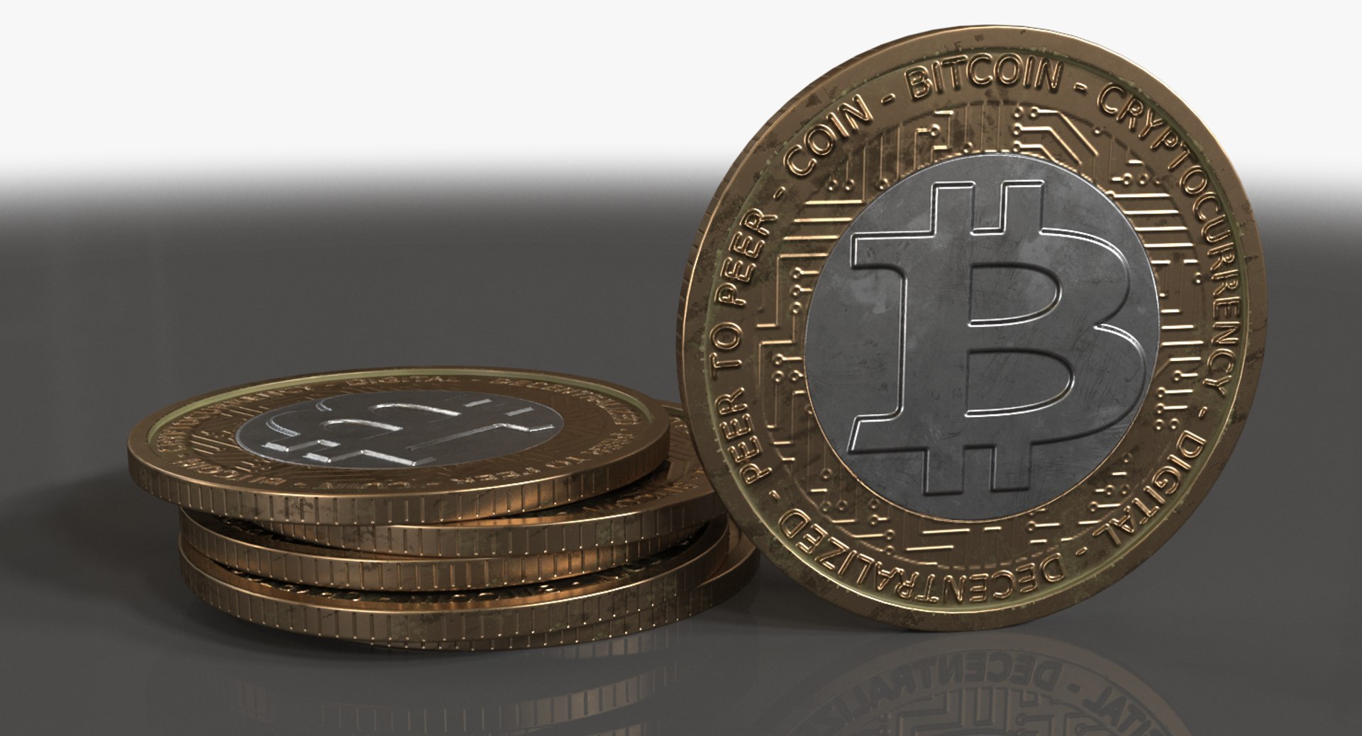 3D Model Bitcoin Pbr - TurboSquid 1384393