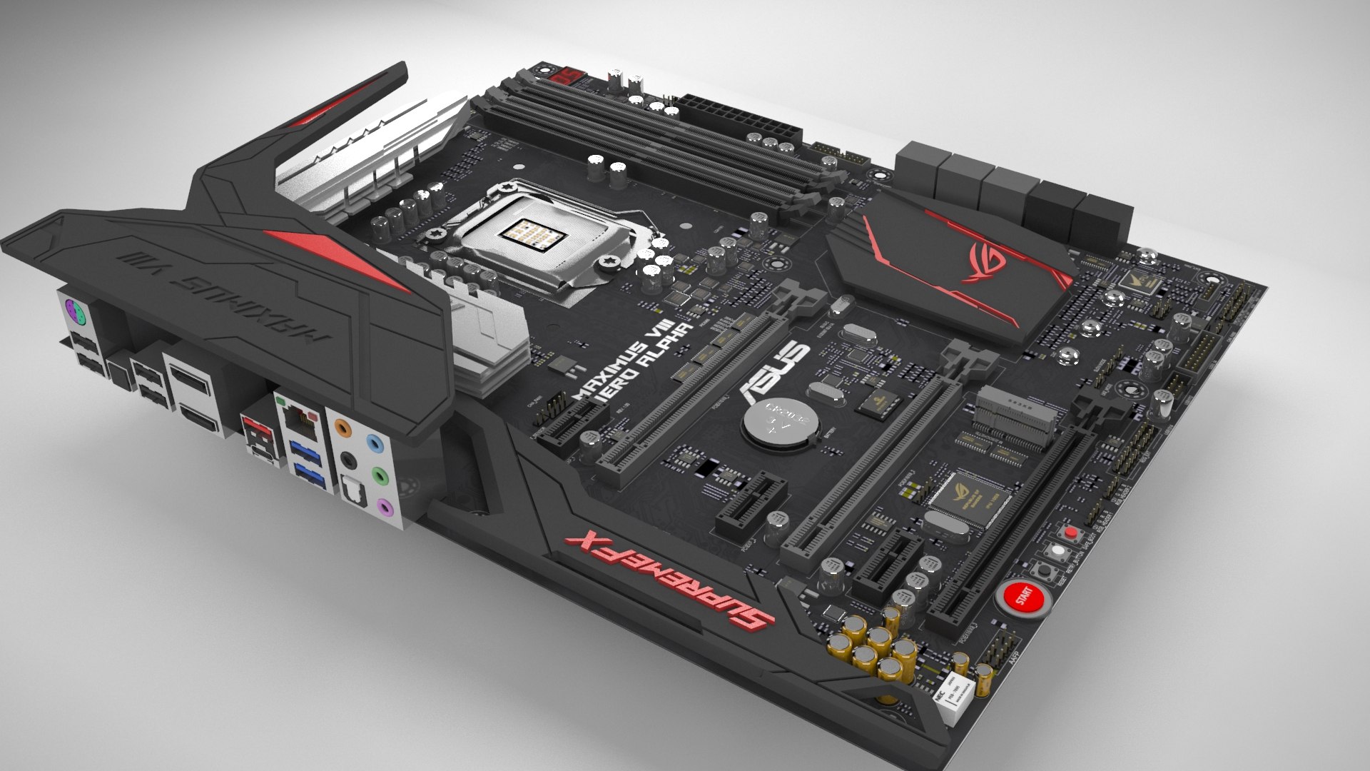 3d Motherboard Asus Maximus Hero