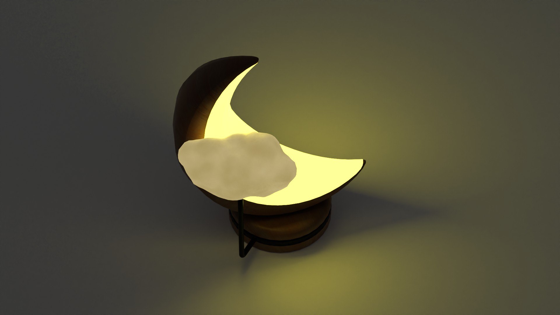 Crescent Light 3D Model - TurboSquid 1913229