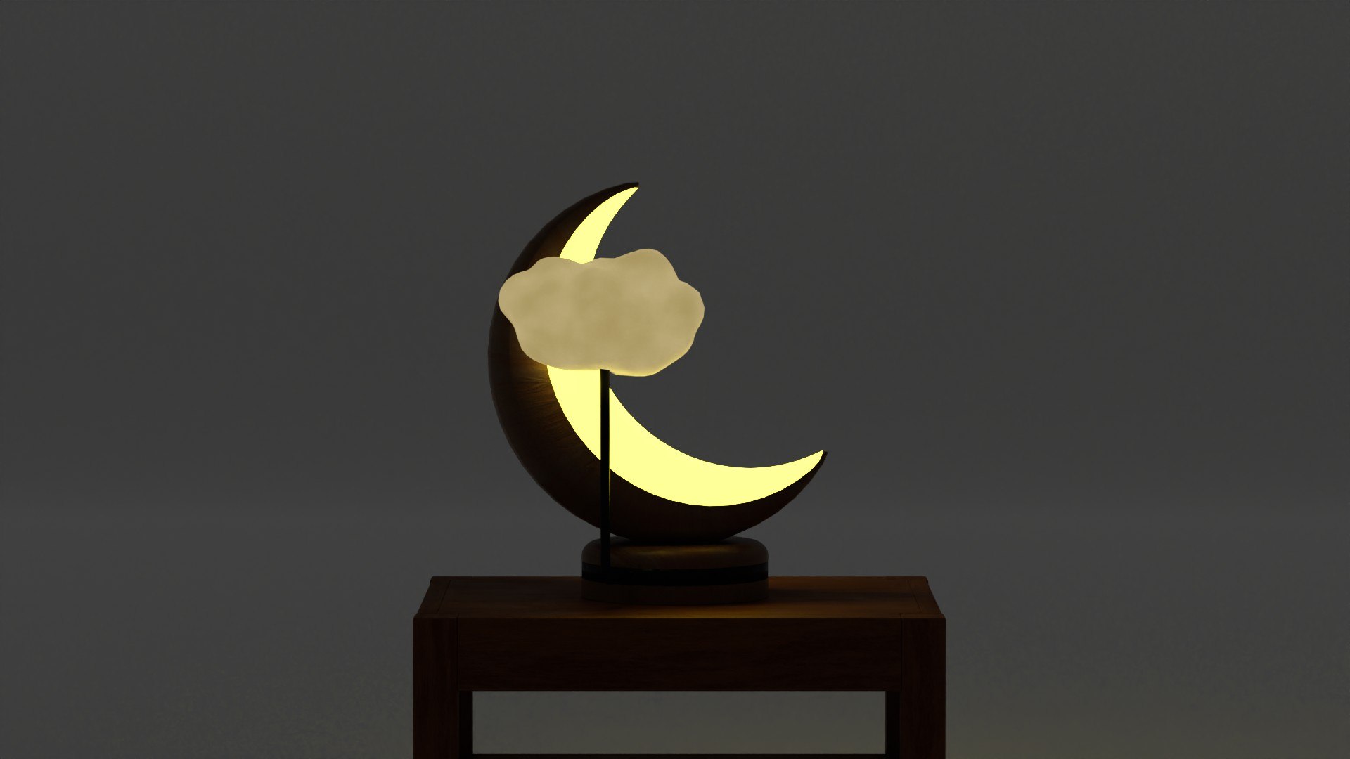 Crescent Light 3D Model - TurboSquid 1913229
