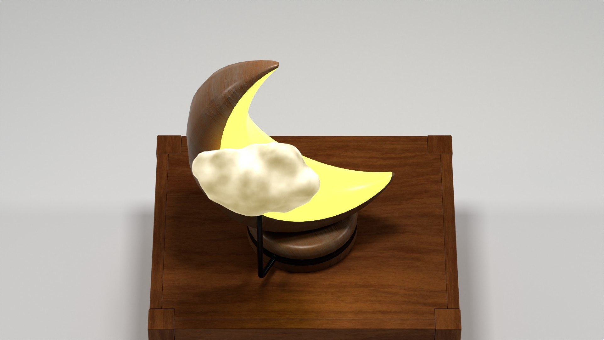 Crescent Light 3D Model - TurboSquid 1913229