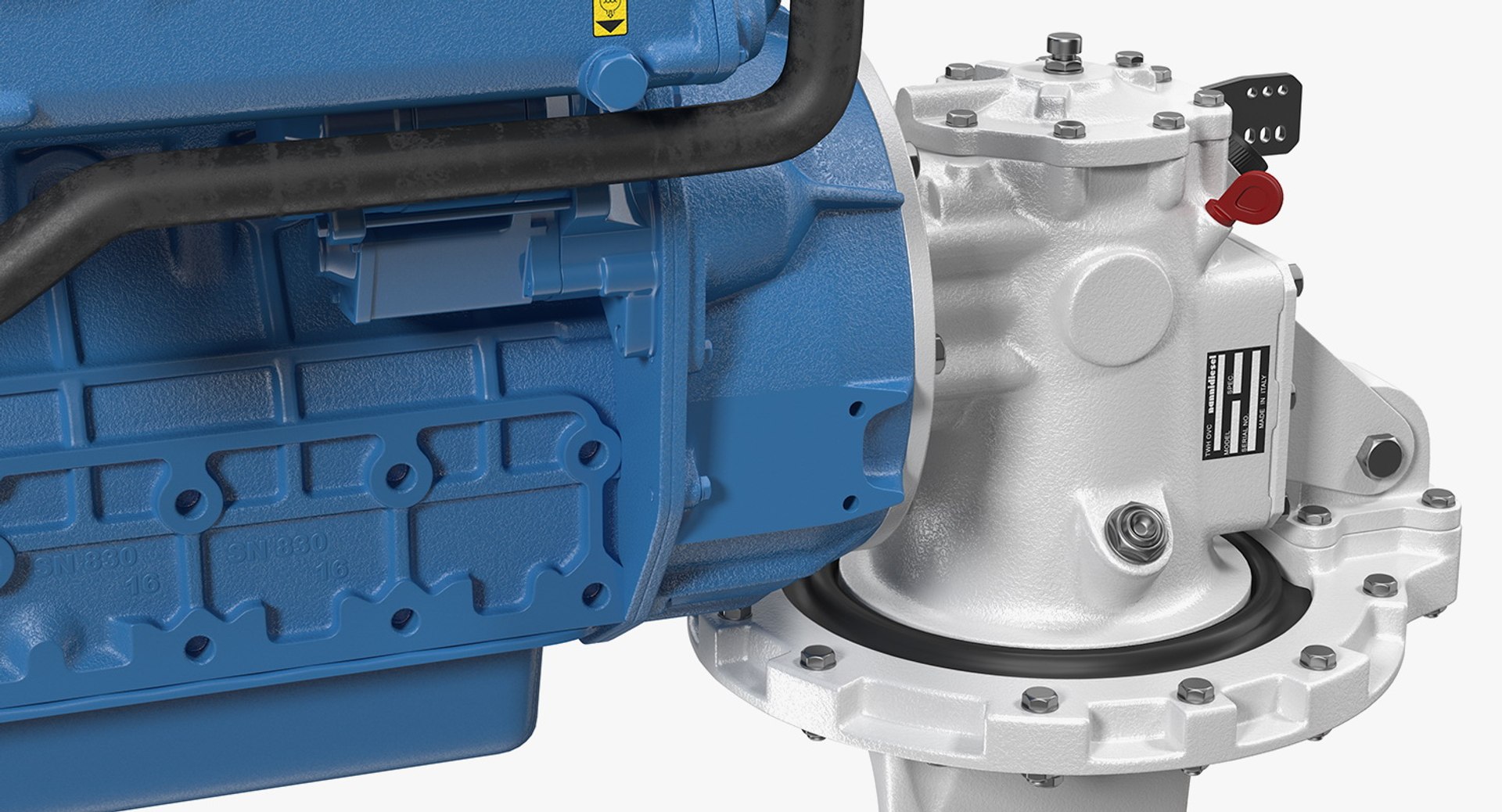 3D nanni marine diesel engine - TurboSquid 1400778