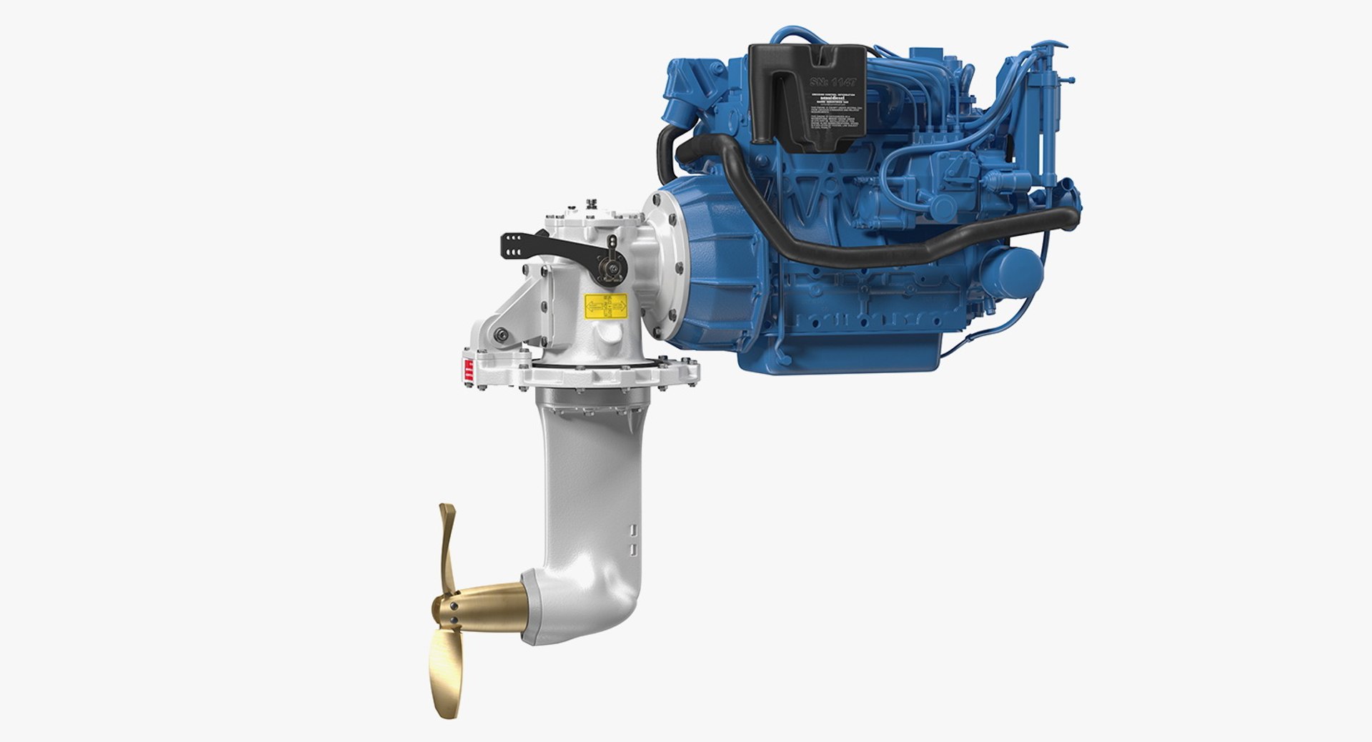 3D nanni marine diesel engine - TurboSquid 1400778