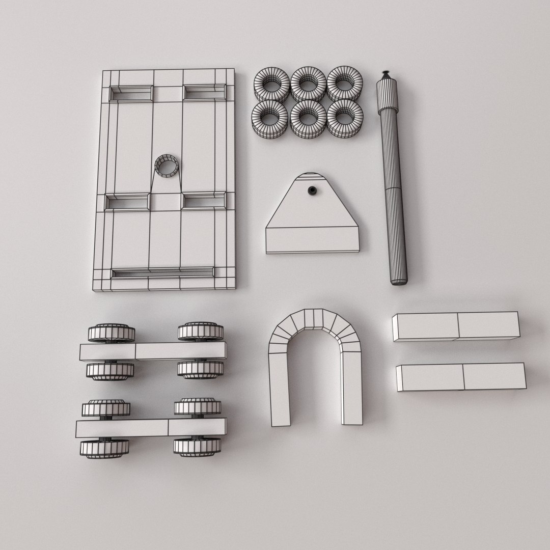 Education Magnet Set 3D Model - TurboSquid 1815535