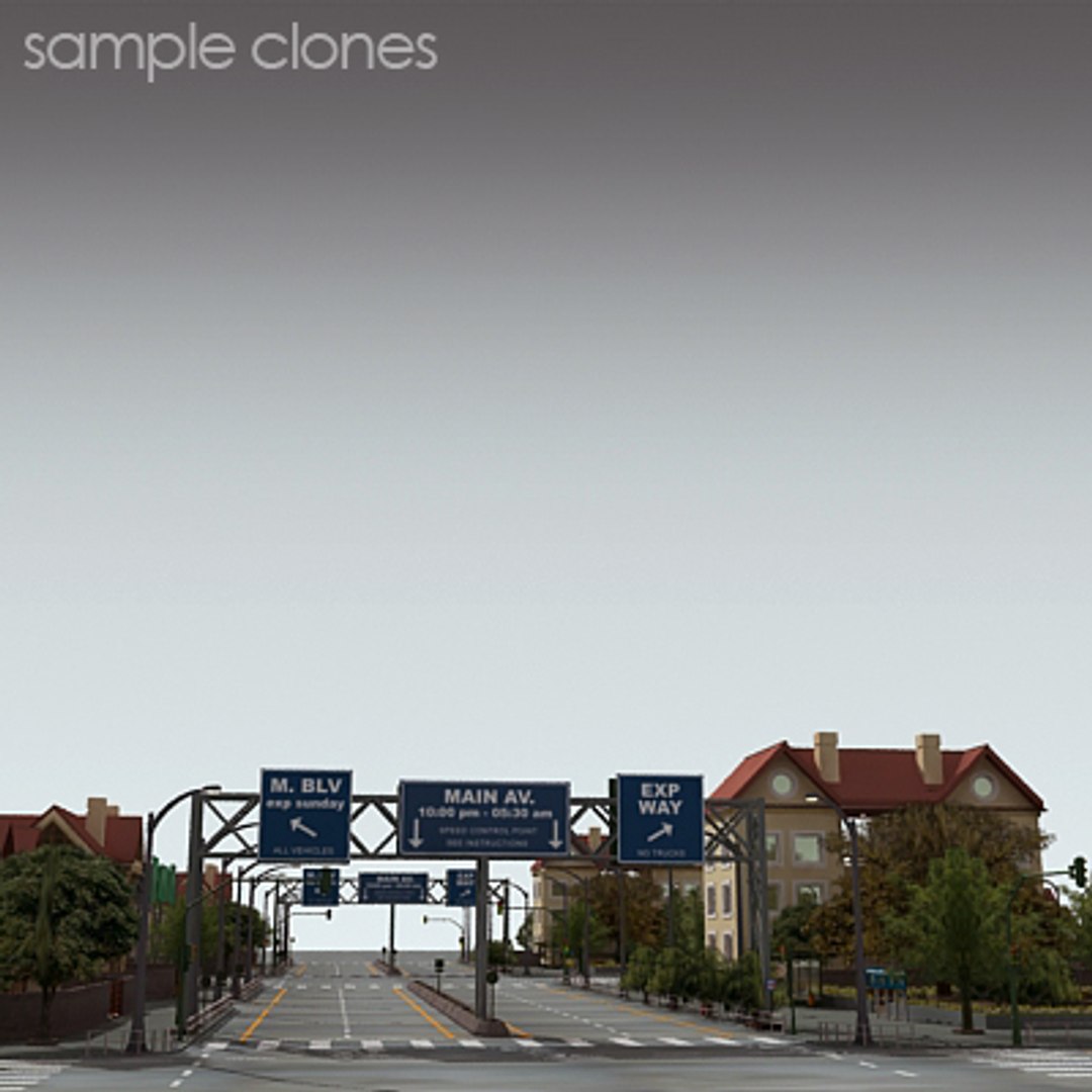 3d Definition City Block Buildings Model