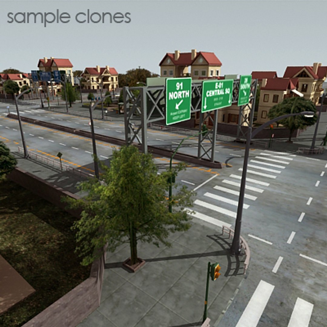 3d Definition City Block Buildings Model