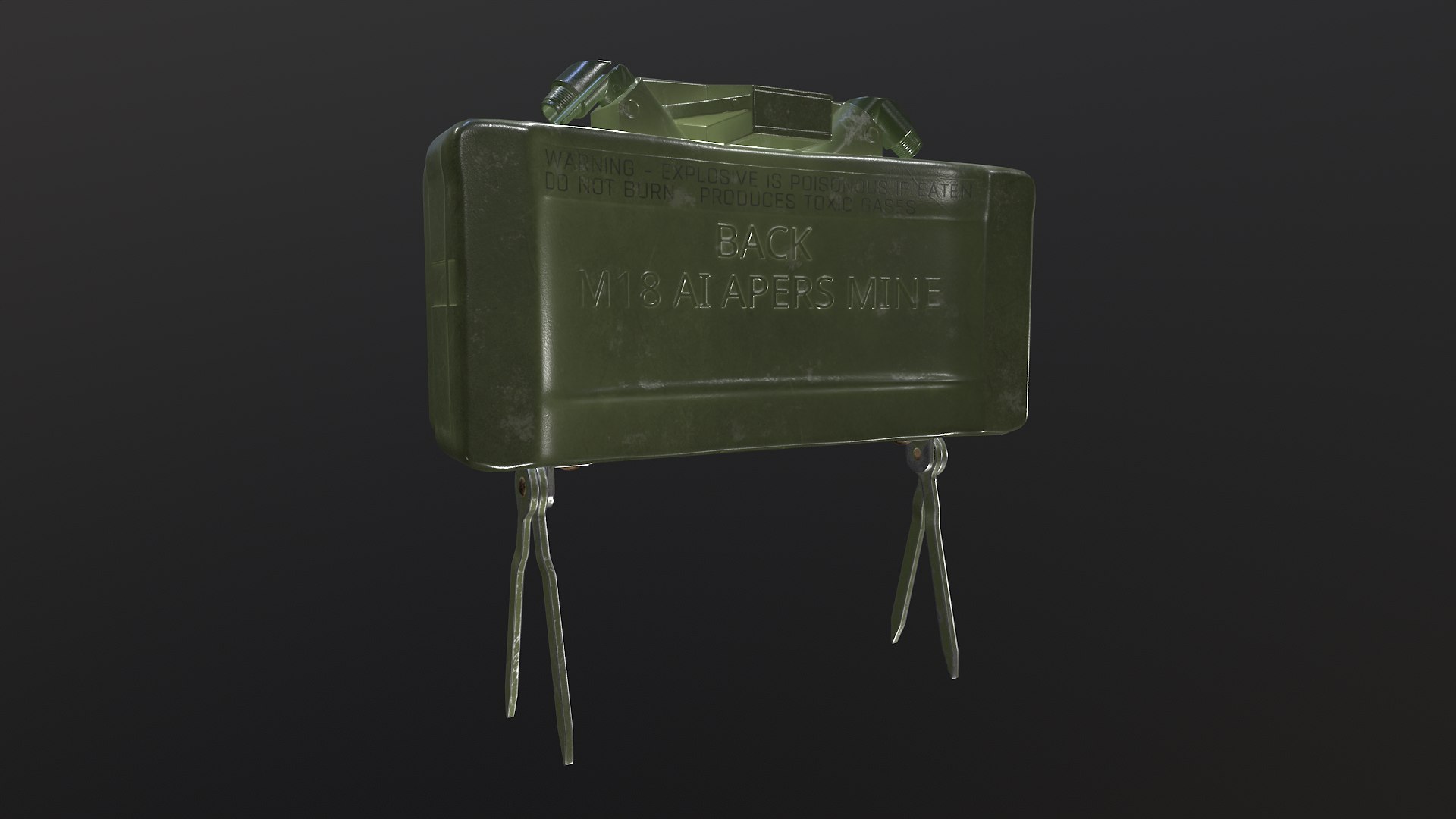 Anti-personnel Mine M18A1 Claymore 3D Model - TurboSquid 2234380