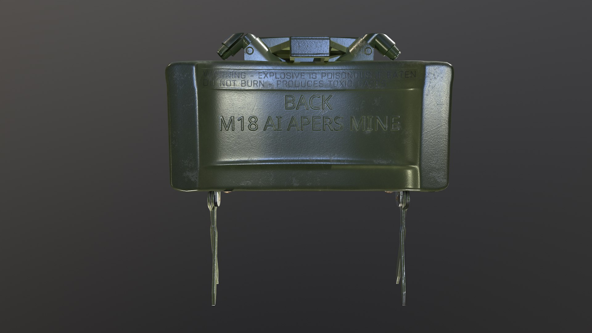 Anti-personnel Mine M18A1 Claymore 3D Model - TurboSquid 2234380