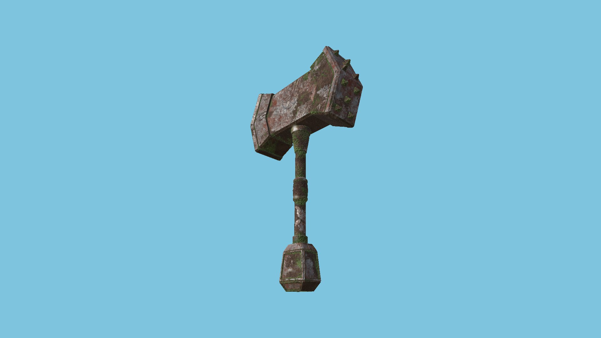 3D Medieval War Hammer 04 Earth Elemental - Fantasy Weaponry ...