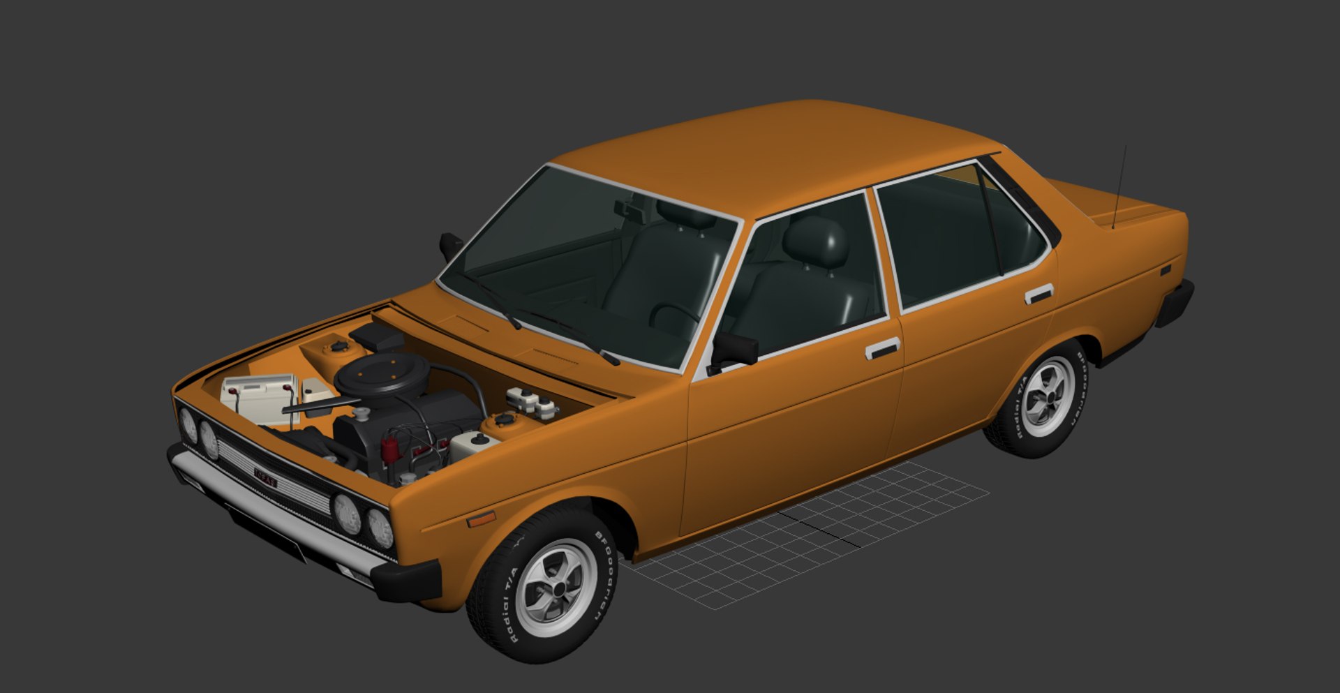 3D Fiat 131 - TurboSquid 2010431