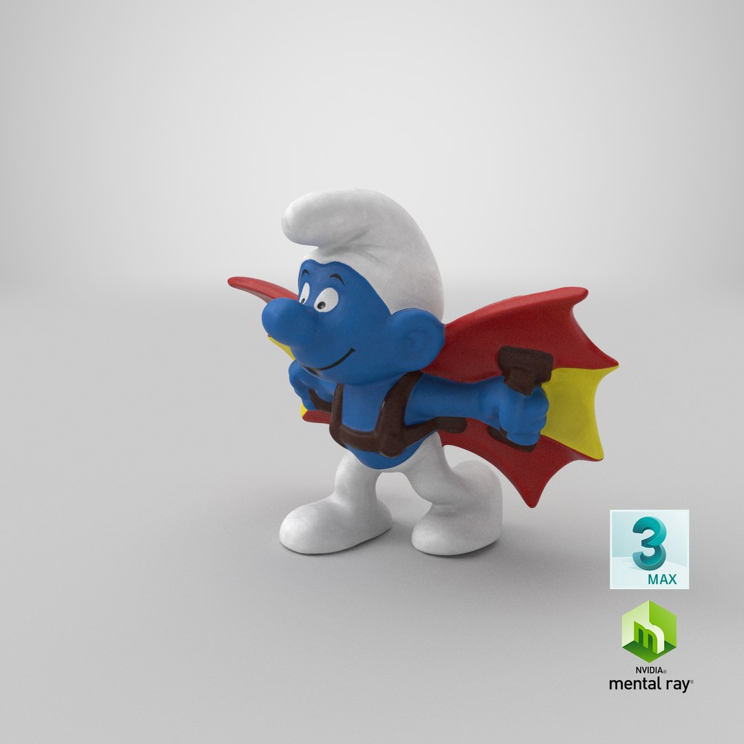 Smurf Flying Wings model - TurboSquid 1853574