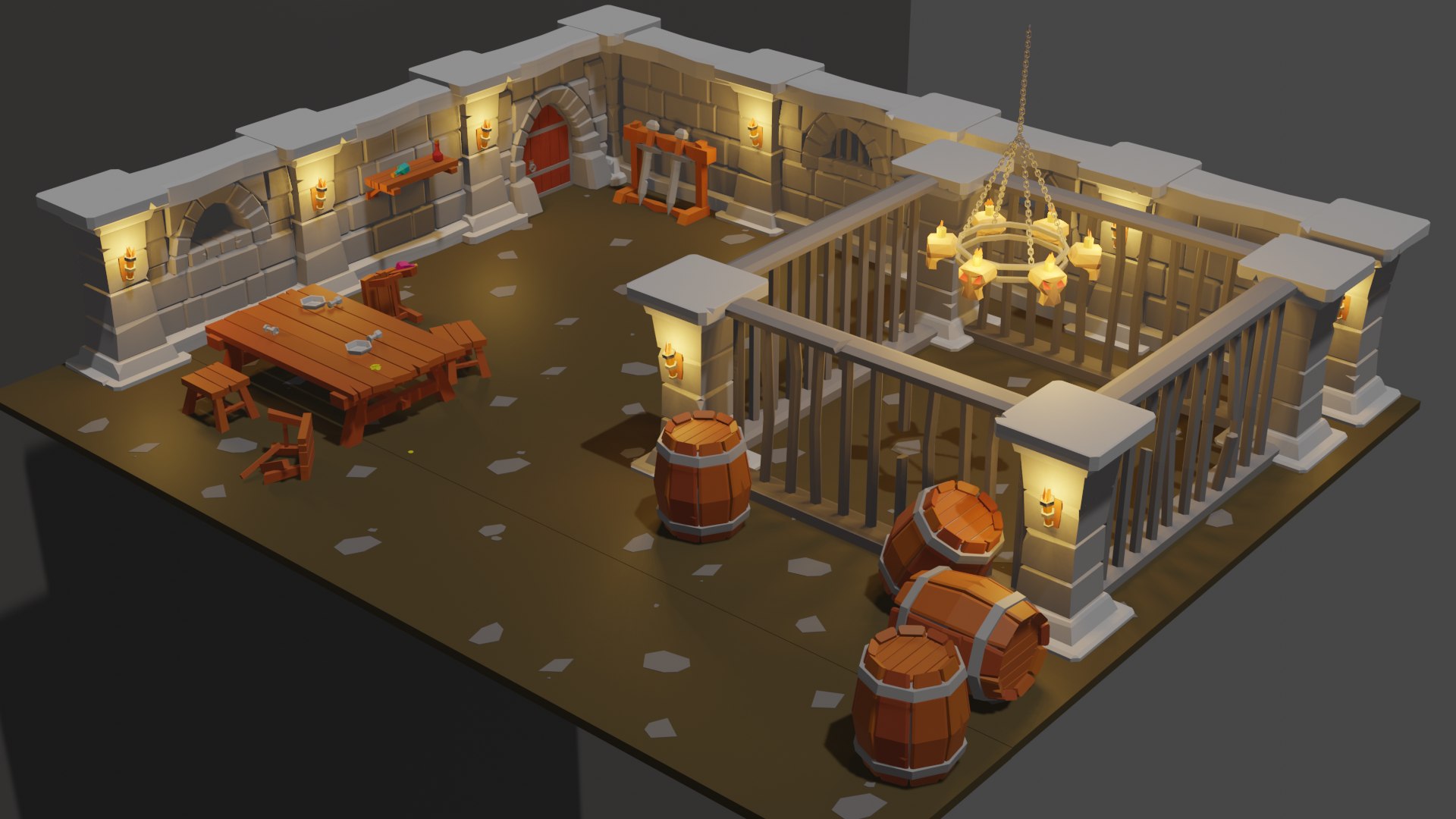 3D Model Dungeon - TurboSquid 2023203