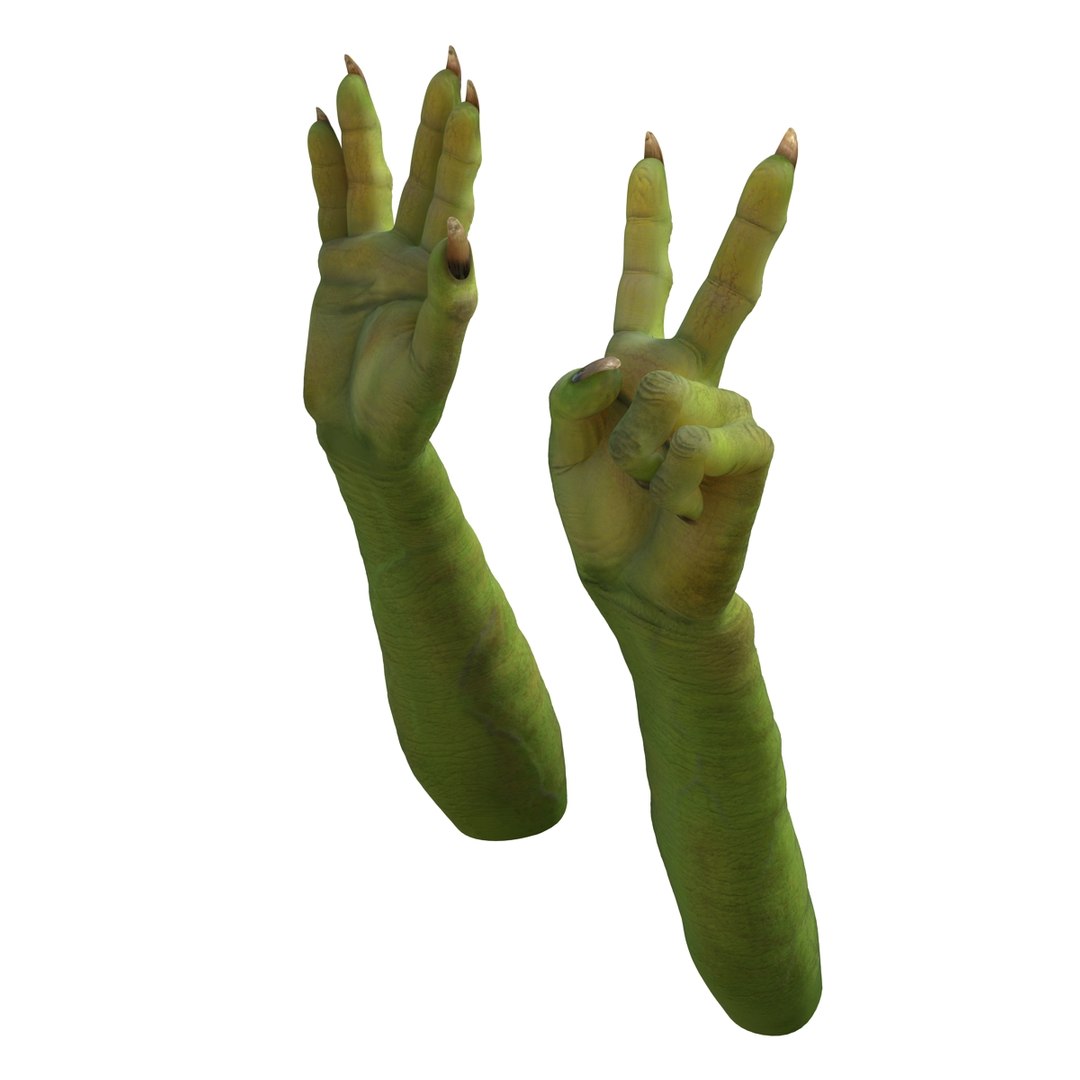 3d Goblin Hands Pose 5