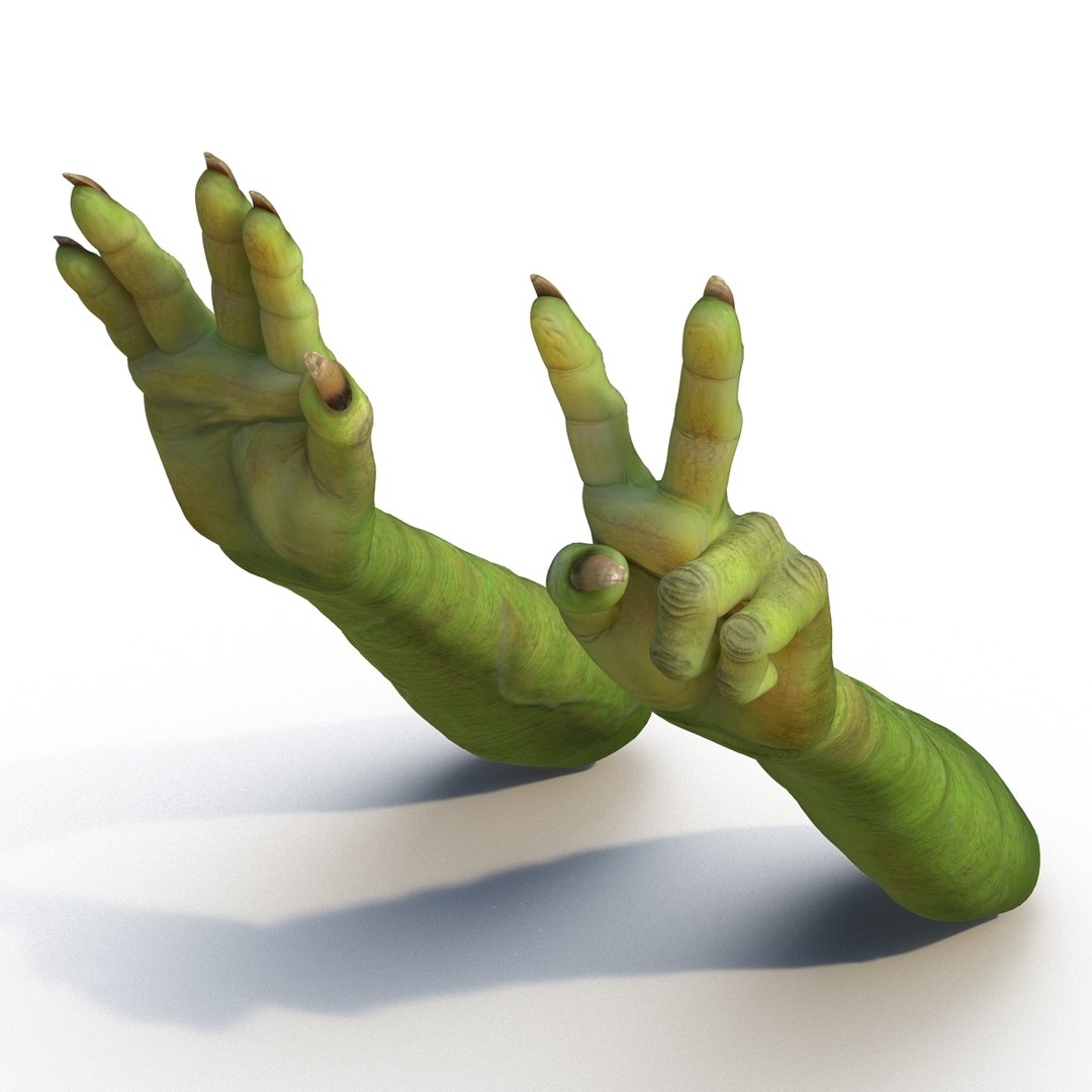 3d Goblin Hands Pose 5