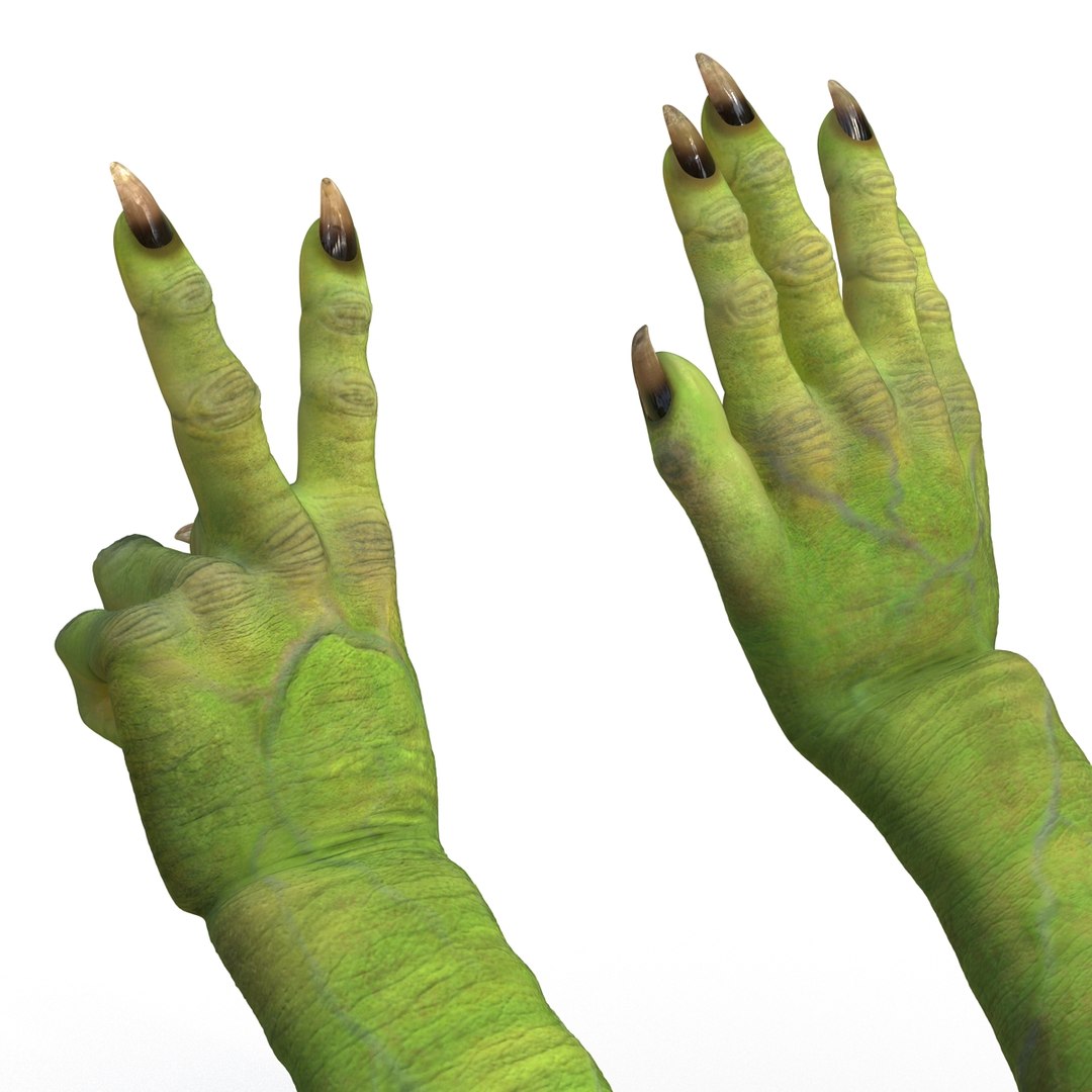 3d Goblin Hands Pose 5