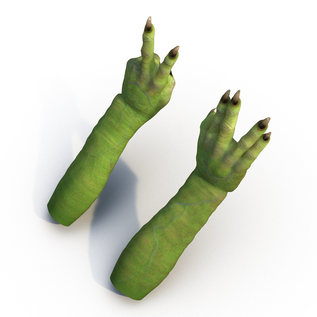 3d Goblin Hands Pose 5