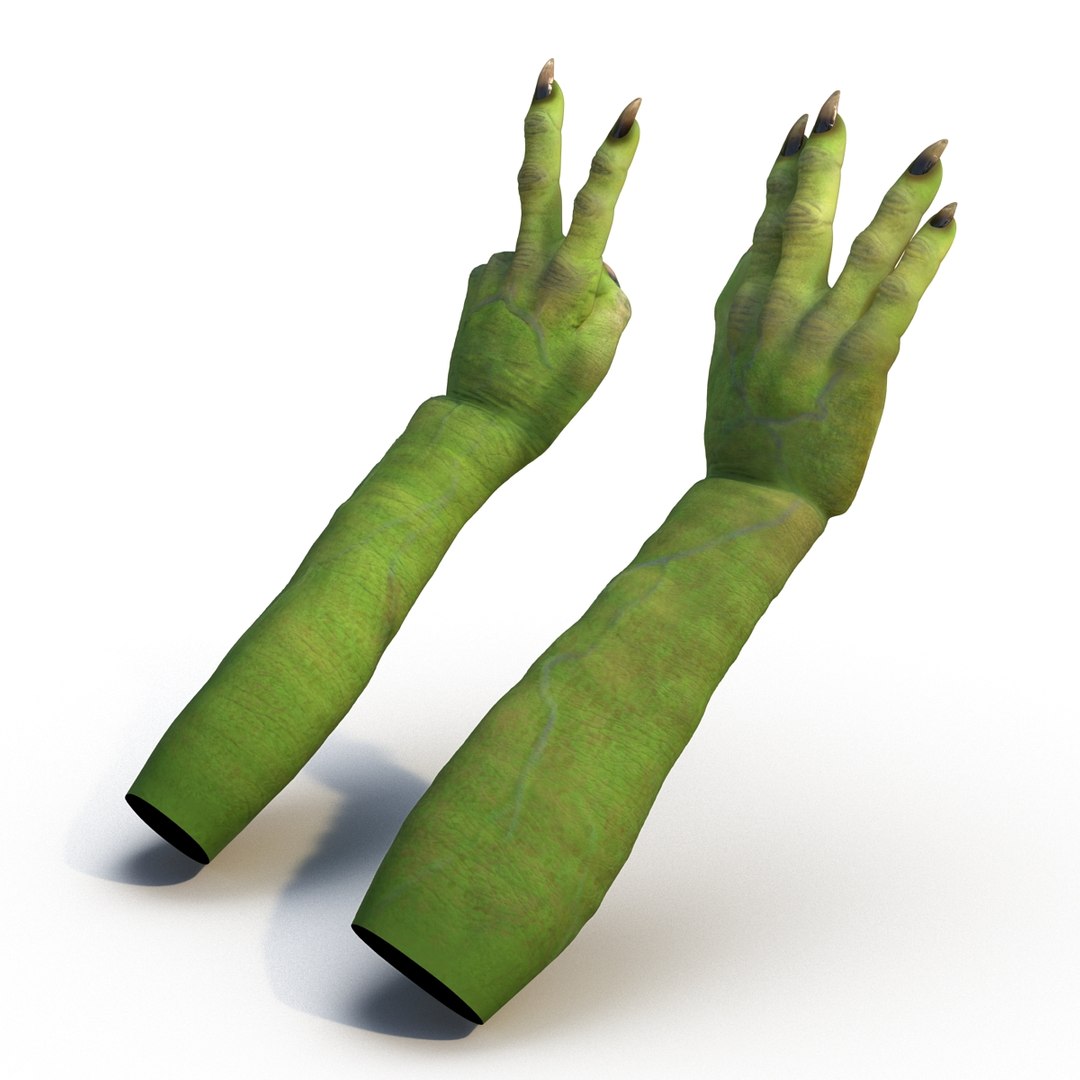 3d Goblin Hands Pose 5