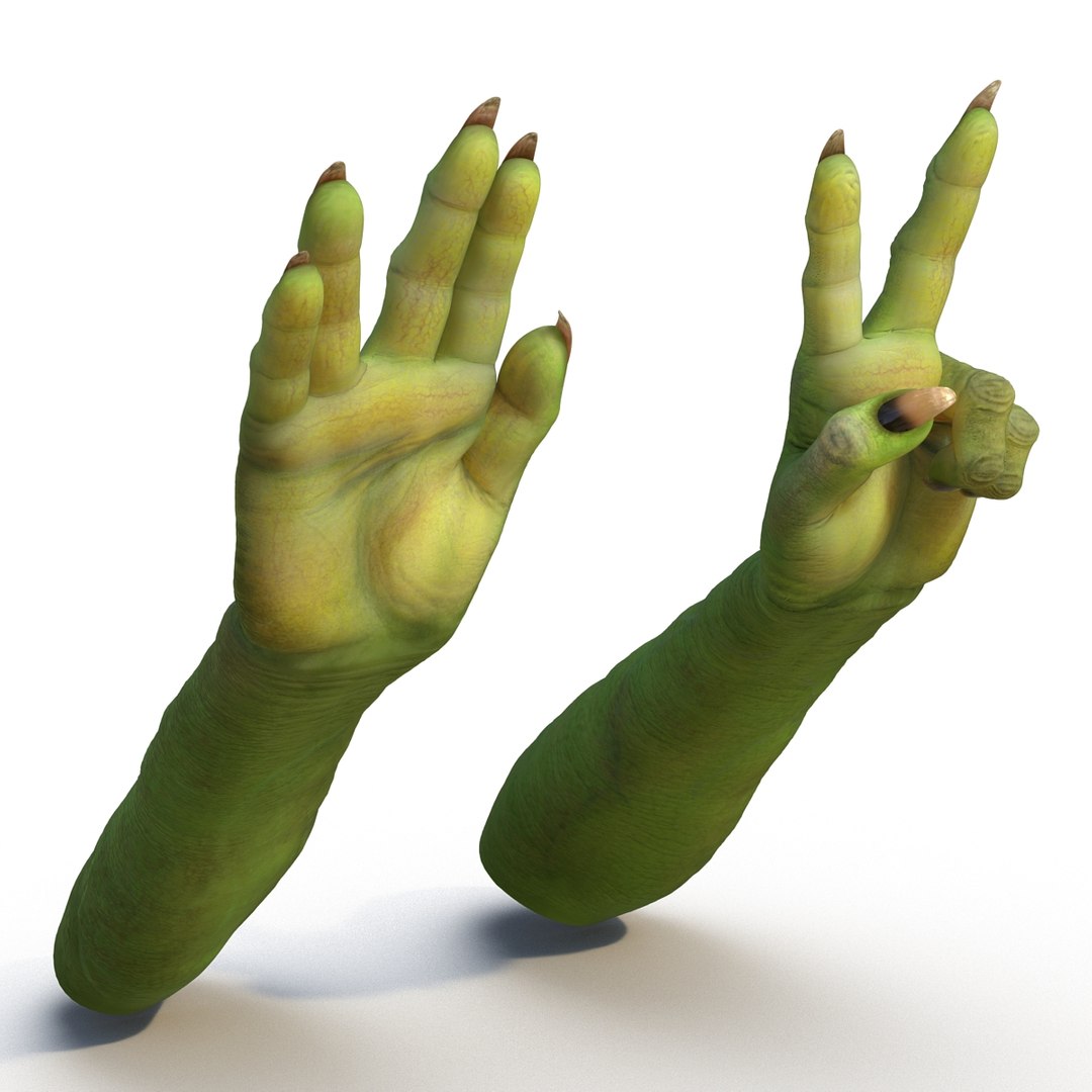 3d Goblin Hands Pose 5