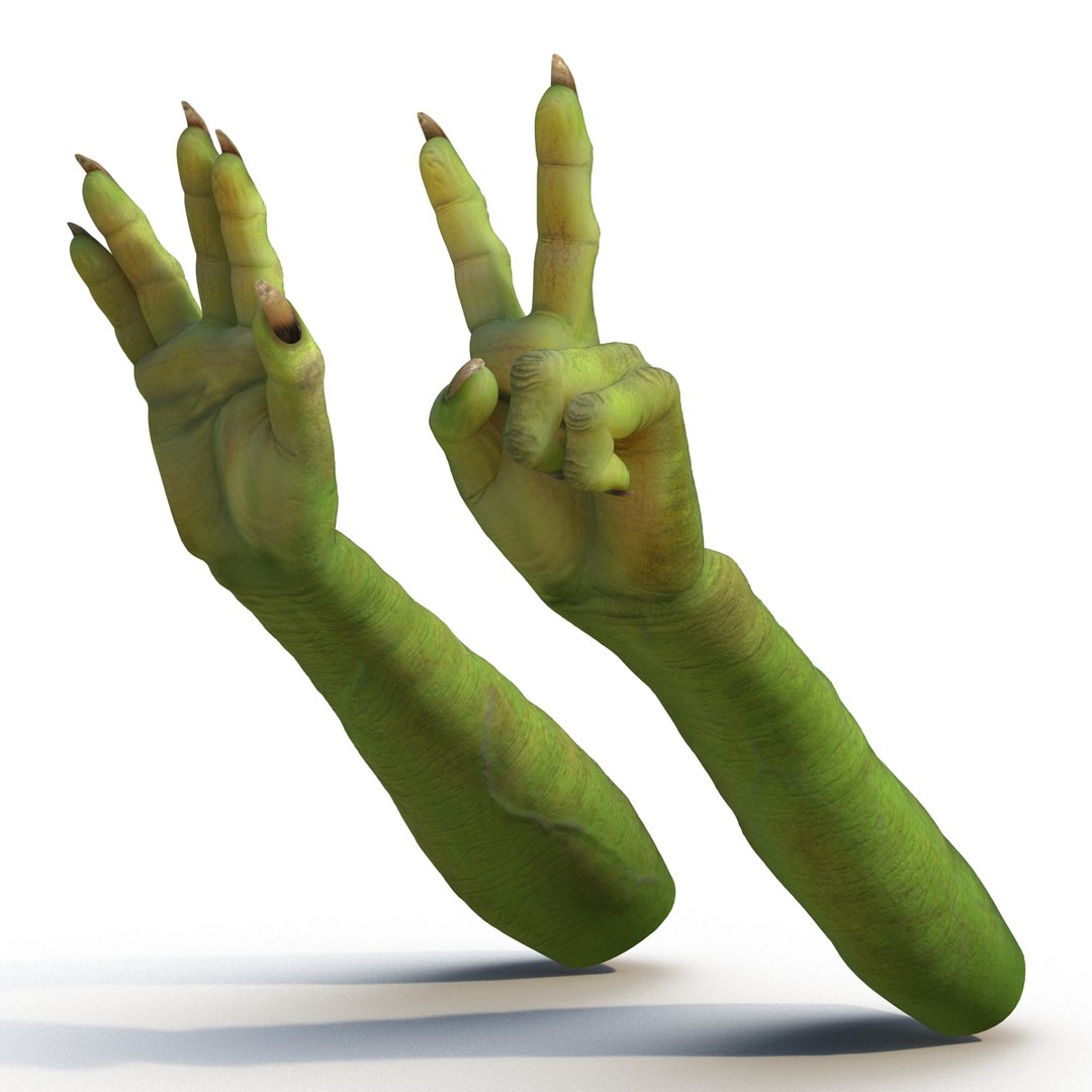 3d Goblin Hands Pose 5
