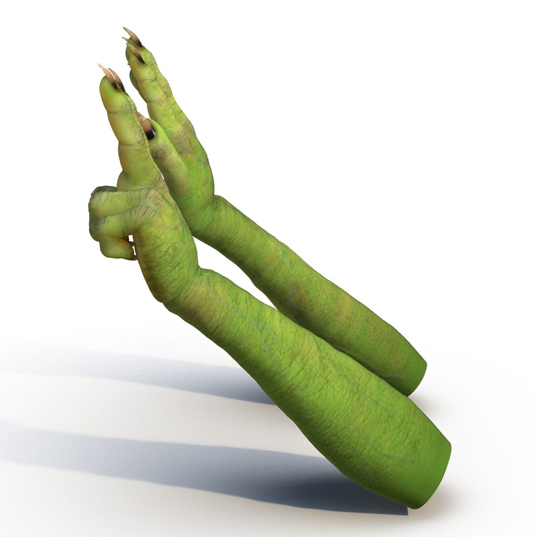 3d Goblin Hands Pose 5