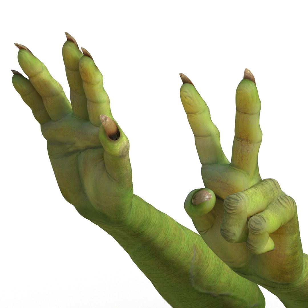 3d Goblin Hands Pose 5