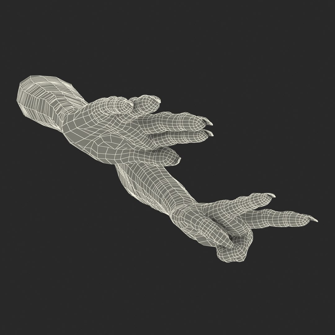 3d goblin hands pose 5