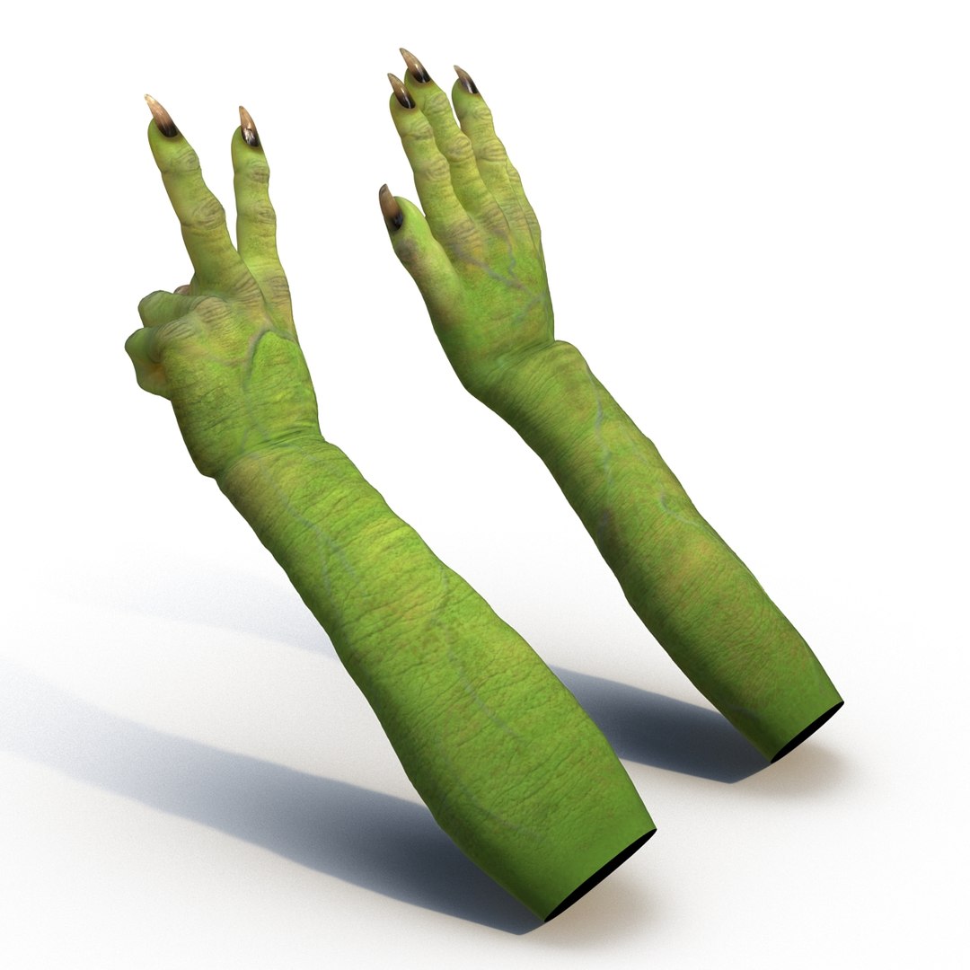 3d Goblin Hands Pose 5