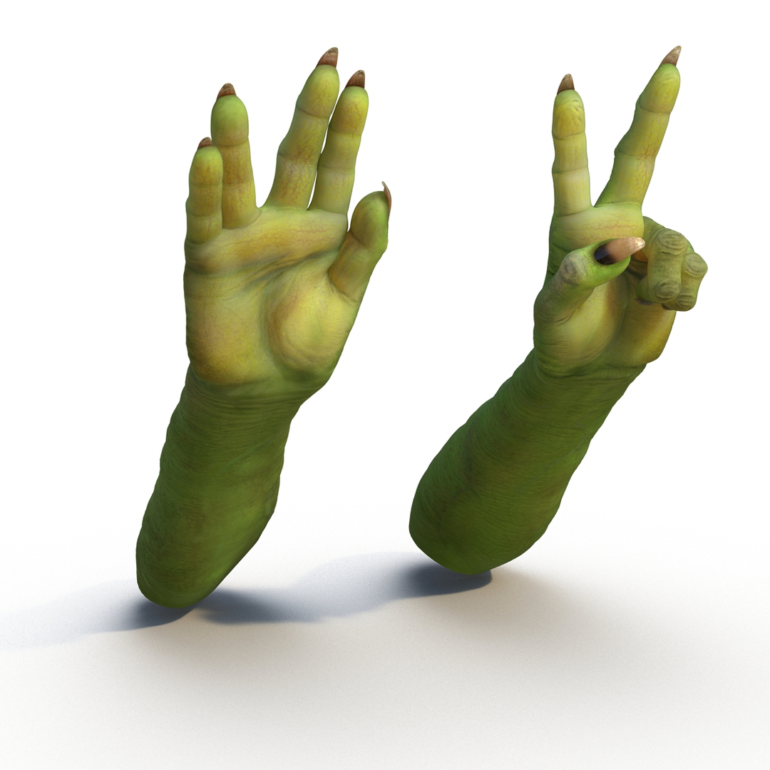 3d Goblin Hands Pose 5