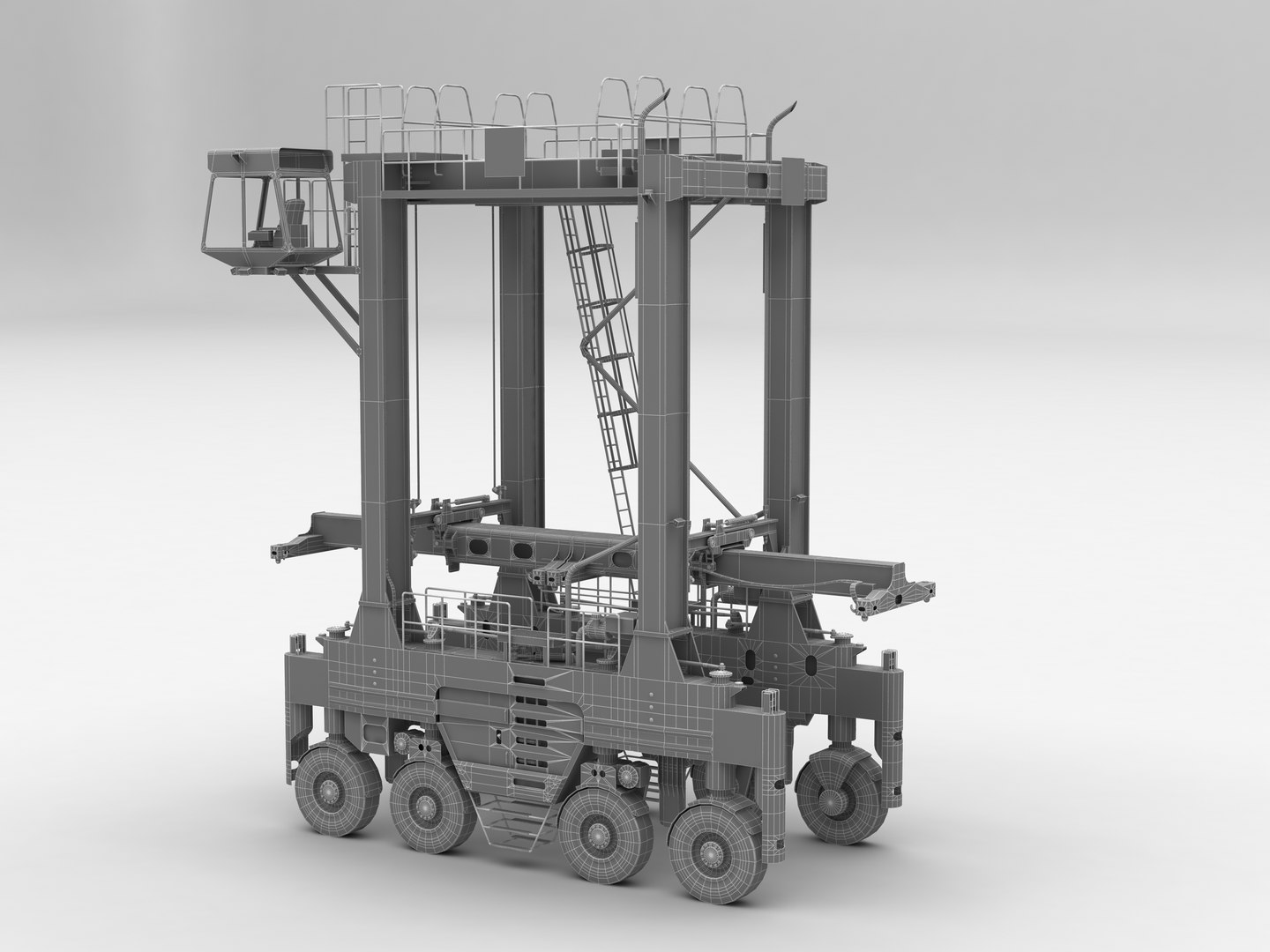 Straddle Carrier 3D - TurboSquid 2173119