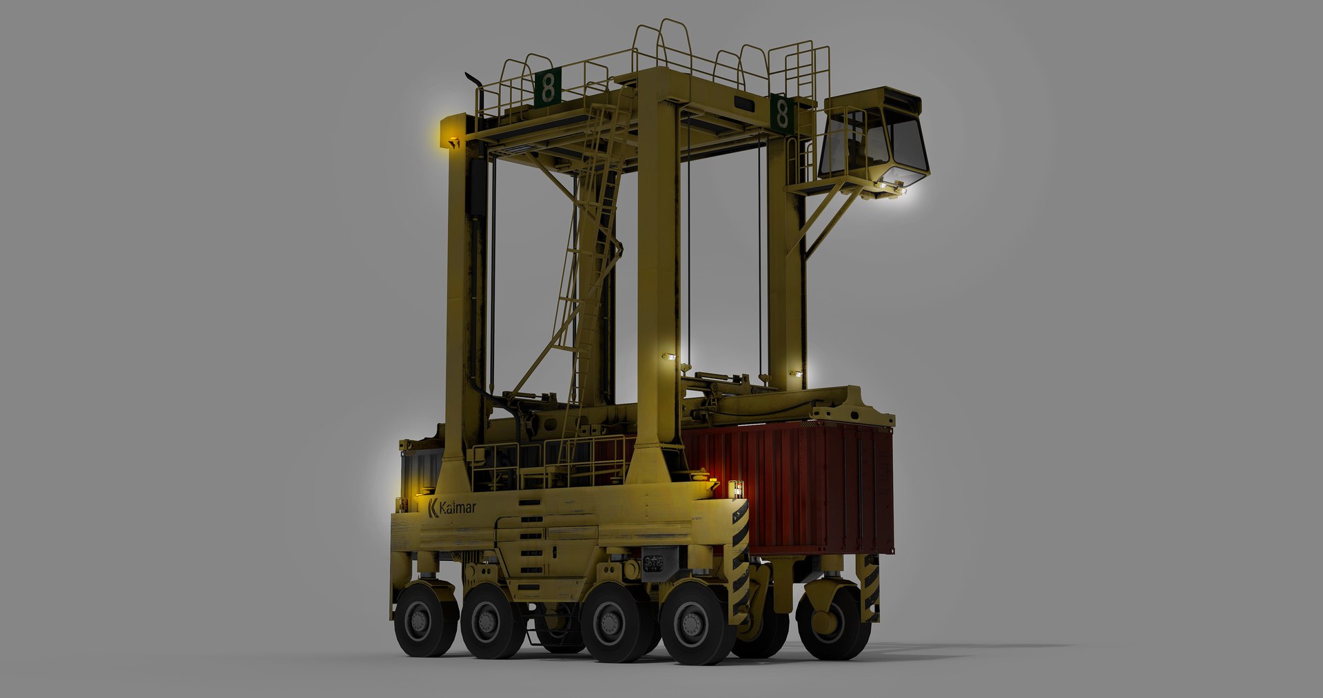 Straddle Carrier 3D - TurboSquid 2173119
