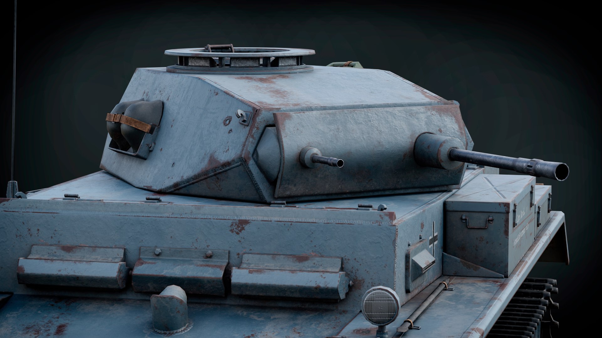 PZII-G Tank Gameready 3D - TurboSquid 2142429