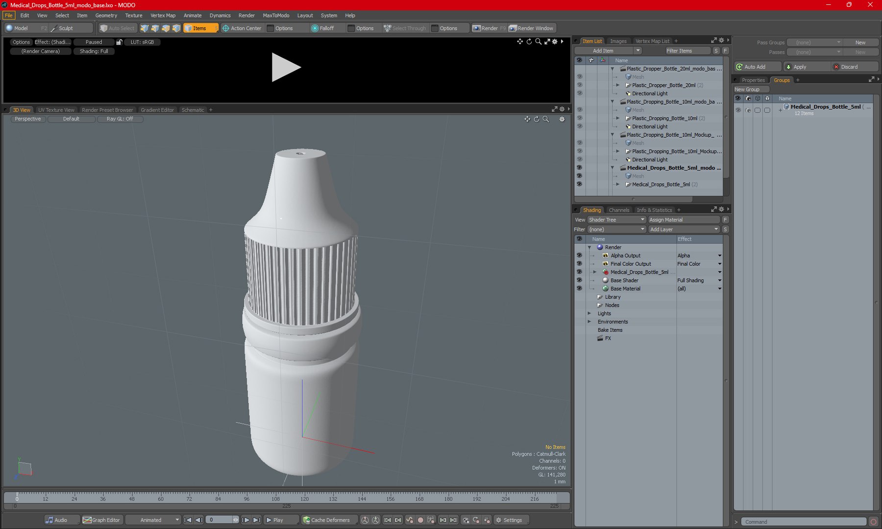 3D model Medical Drops Bottle 5ml - TurboSquid 2148979