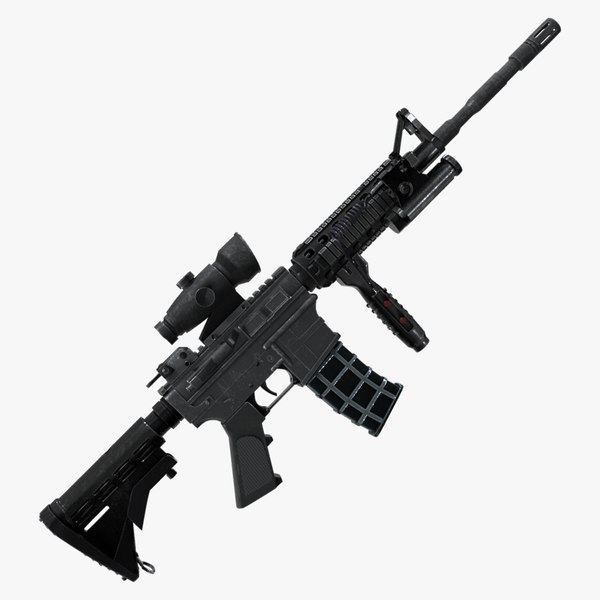 M4A Assault Riffle 3D model - TurboSquid 1798857