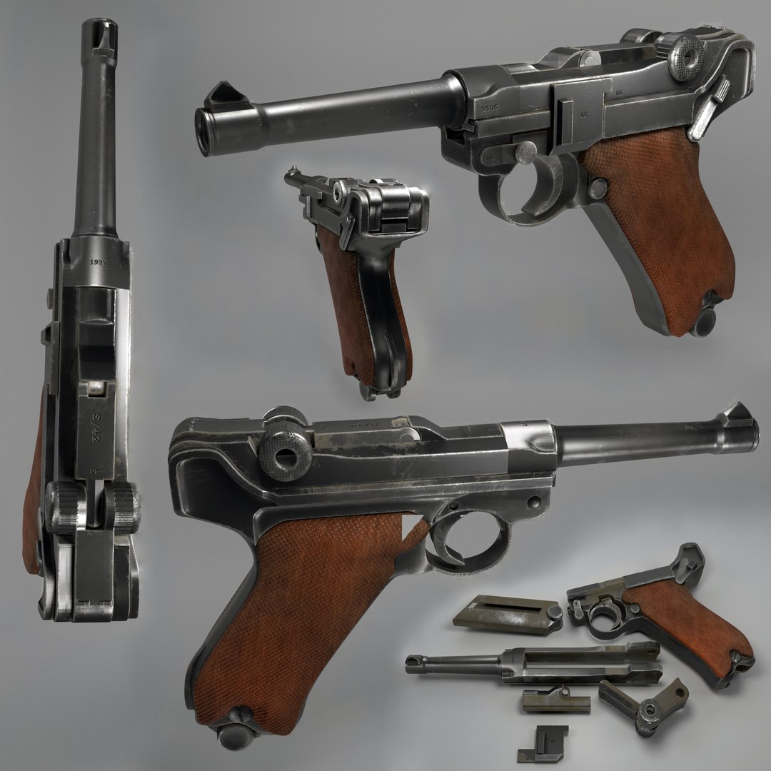 Gun Luger «Parabellum» 3D - TurboSquid 1723564