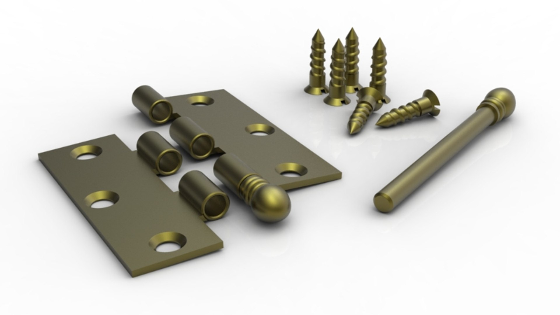 Door Hinge 3d Model