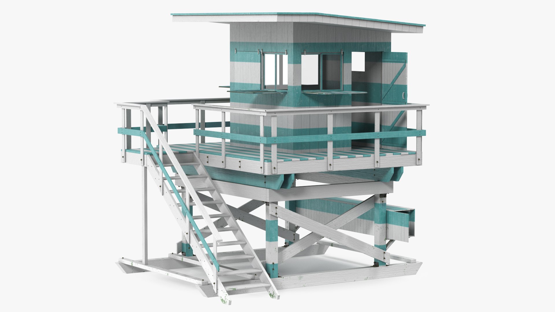 3D Lifeguard Tower - TurboSquid 1719811