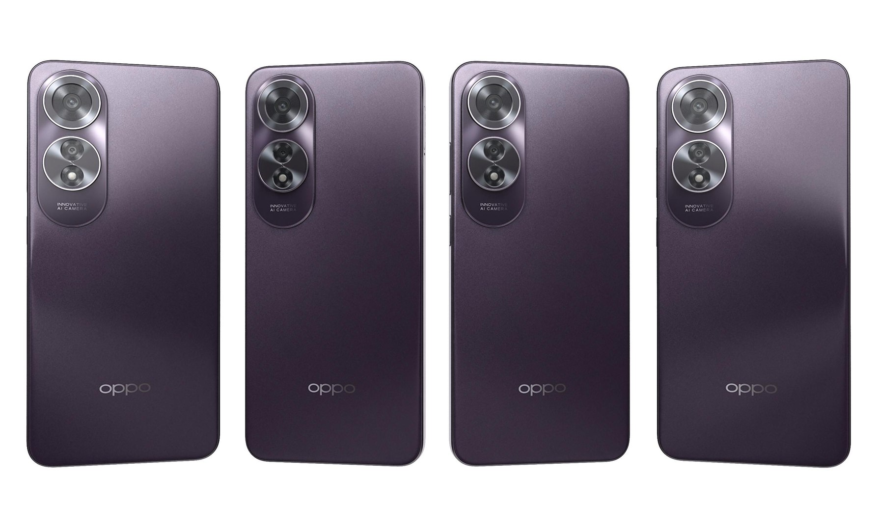 Oppo A60 Blue And Midnight Purple 3D Model - TurboSquid 2226749