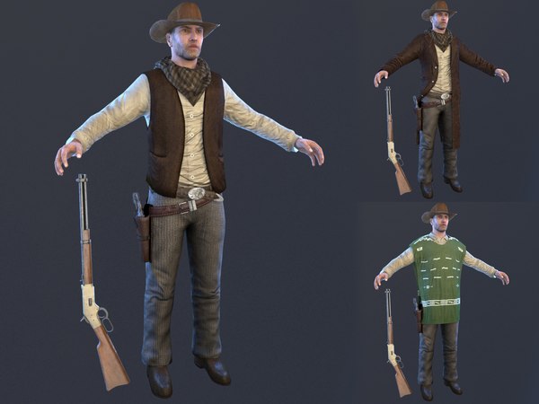 Cowboy 3D Models for Download | TurboSquid